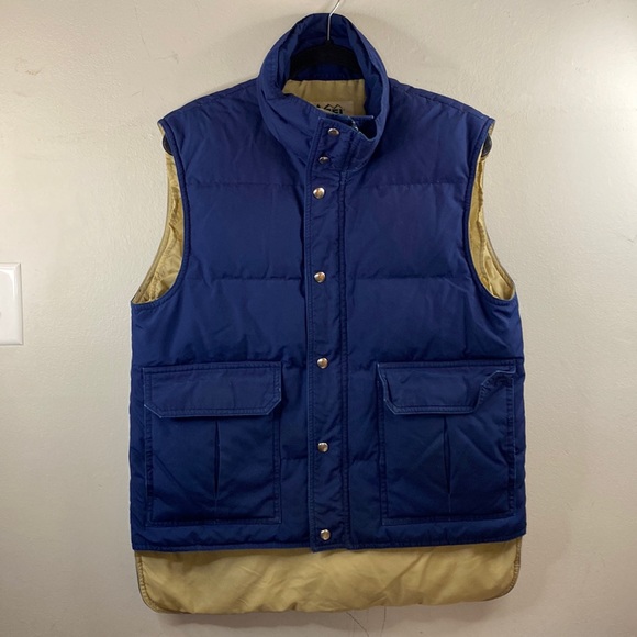 REI | Jackets & Coats | Vintage Rei Blue Goose Down Nylon Puffer Vest ...